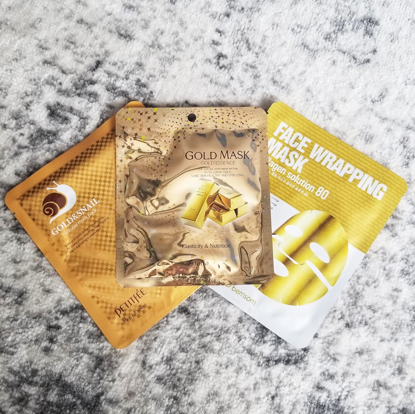 Dripping in Luxury Gift Set - 3 Gold Masks from South Korea