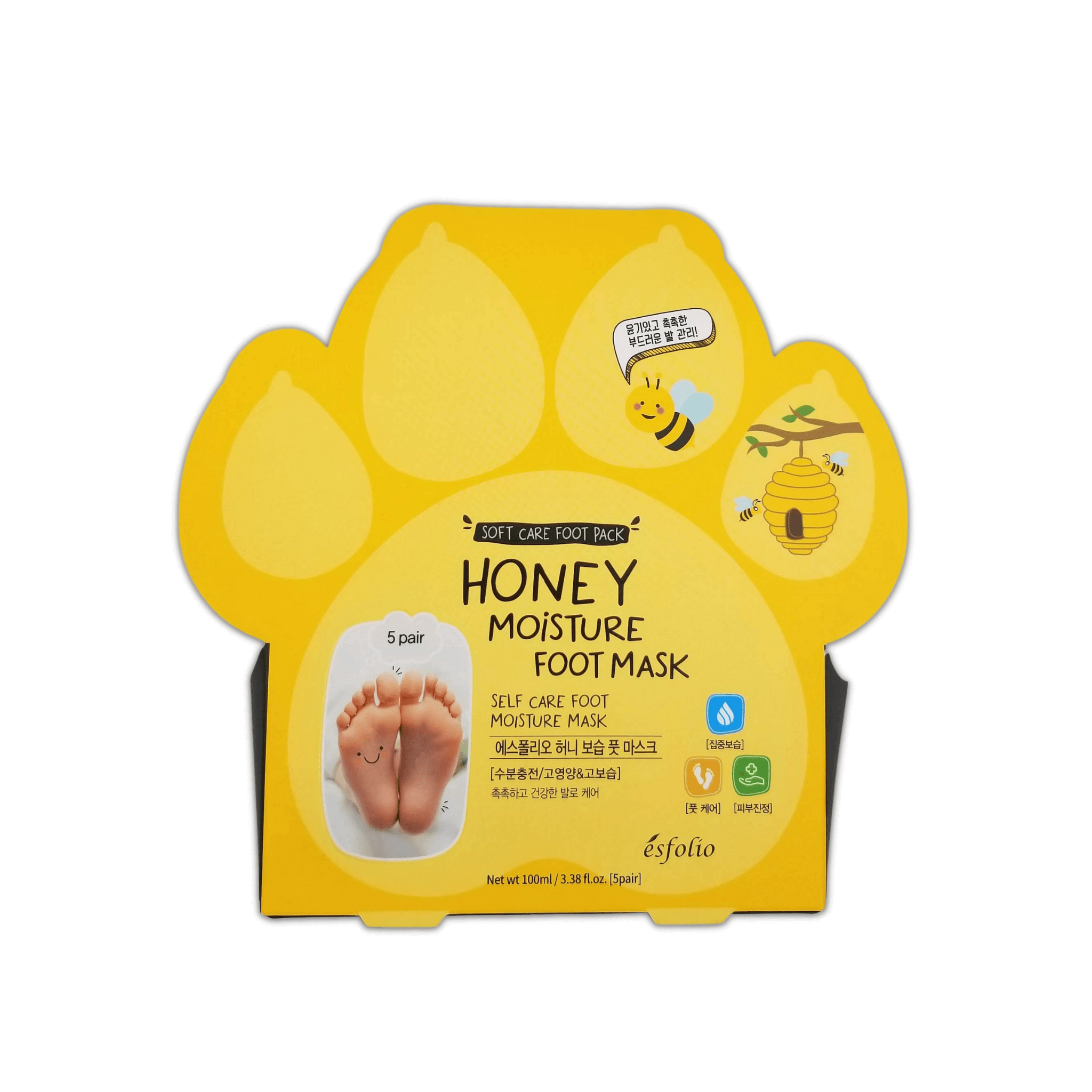 Esfolio Honey Moisture Foot Mask | Asian Beauty Essentials